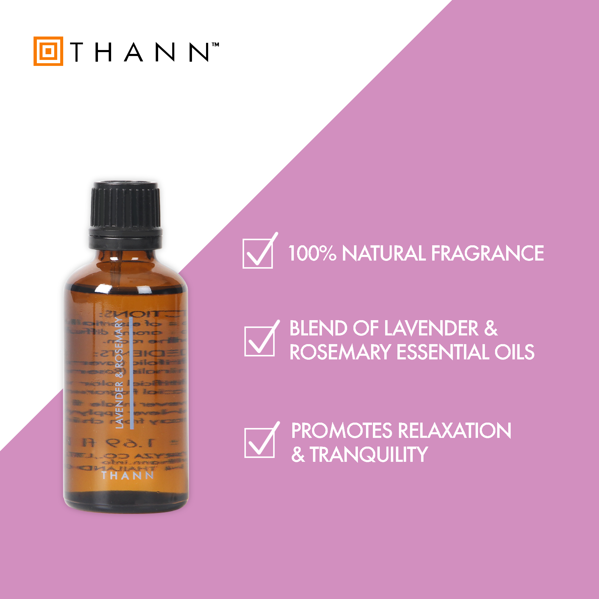 Lavender & Rosemary Essential Oil 50ml – THANN Singapore