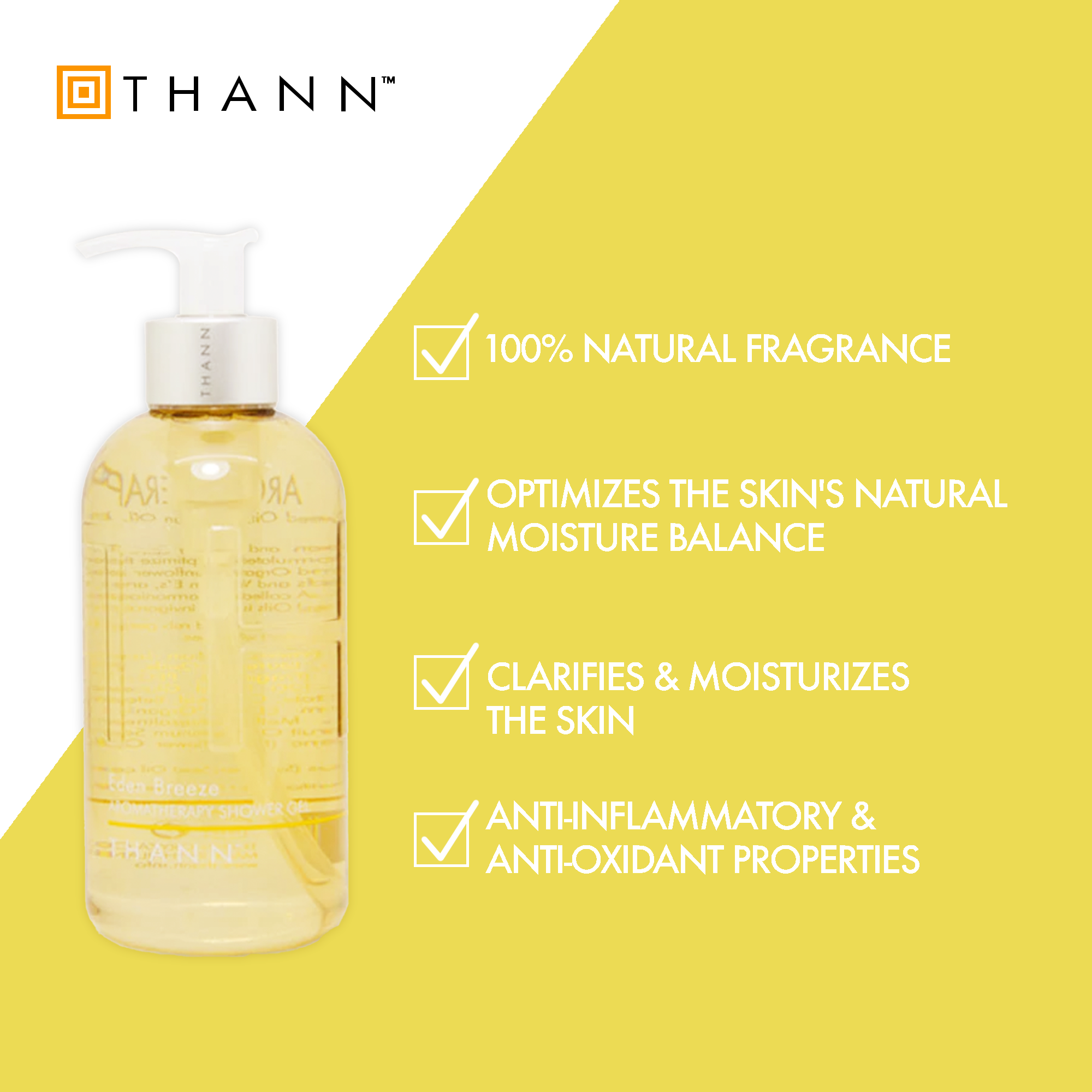 Eden Breeze Aromatherapy Shower Gel 320ml – THANN Singapore