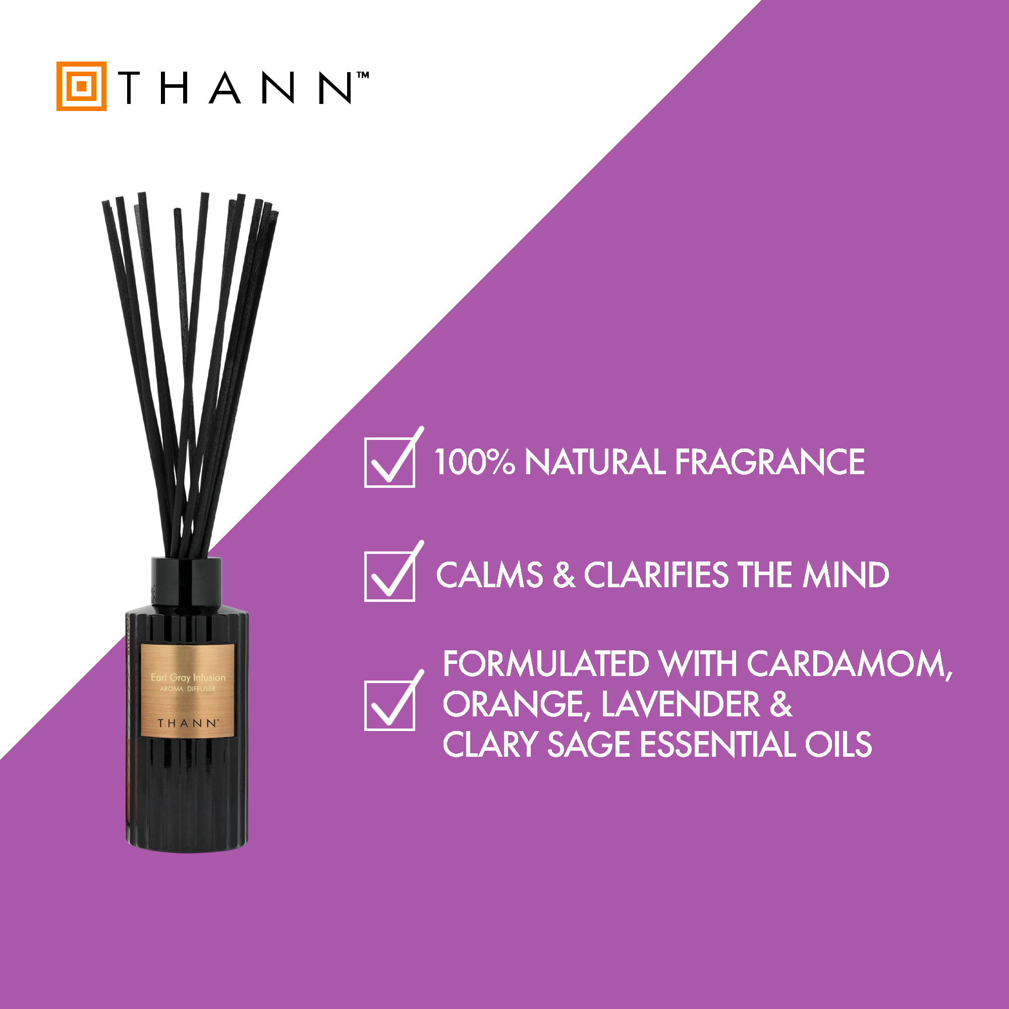 Earl Grey Infusion Aroma Diffuser Greek Bottle 150ml – THANN Singapore